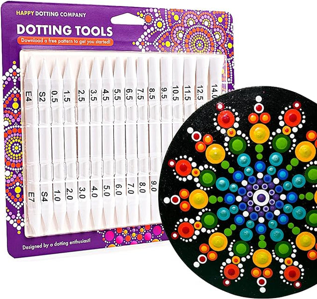 Dotting Tools for Painting Mandalas - Dot art tools - 16pc Superset ...