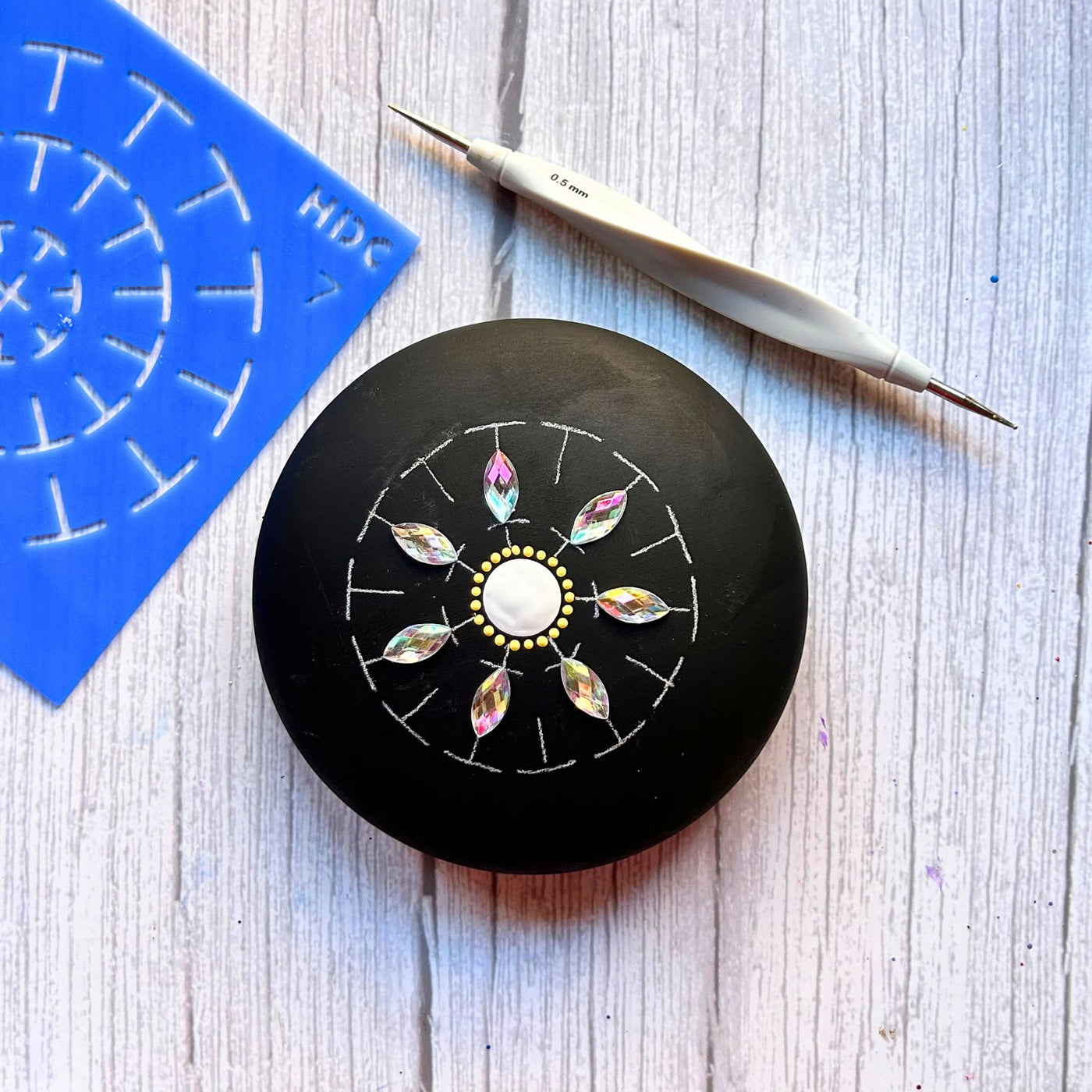 3-Piece Silicone Mandala Stencil Set – 5, 6 & 7 Segment Guides | Flexi ...